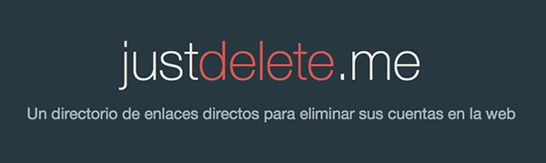 Just Delete Me, para eliminar cuentas online - Todotutoriales